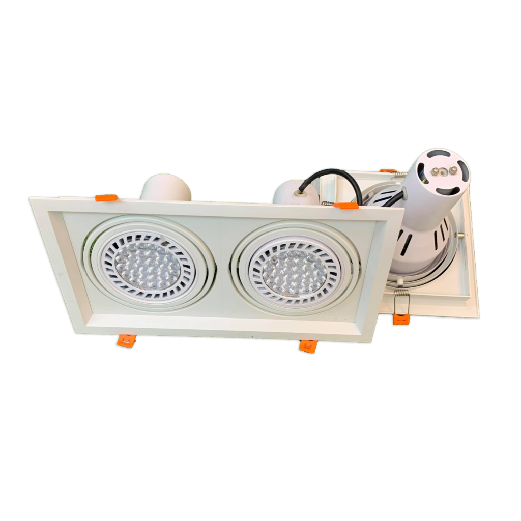 Spotlight Twin SQ185x335 Par30 Casing + Par30 35W Bulb - Sky Lighting ...